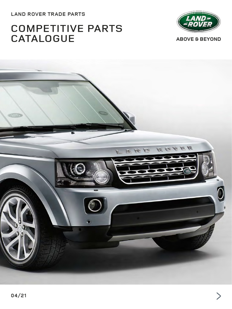 Land Rover Trade Parts Catalogue April 2021 | PDF