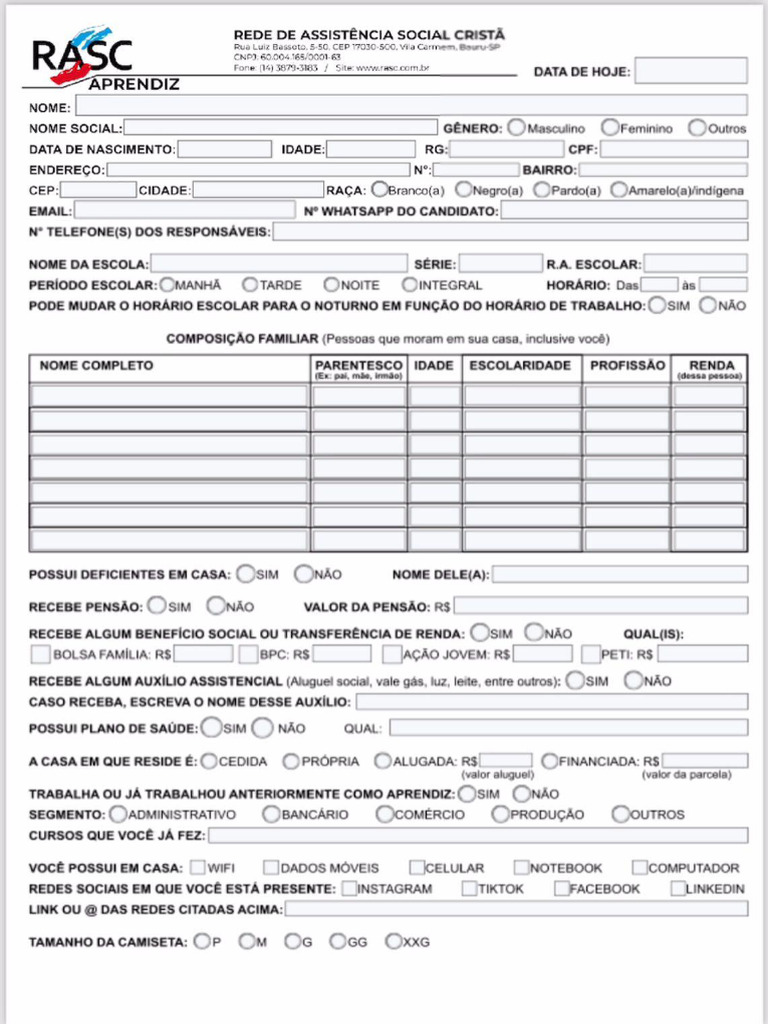 Rasc Currículo | PDF