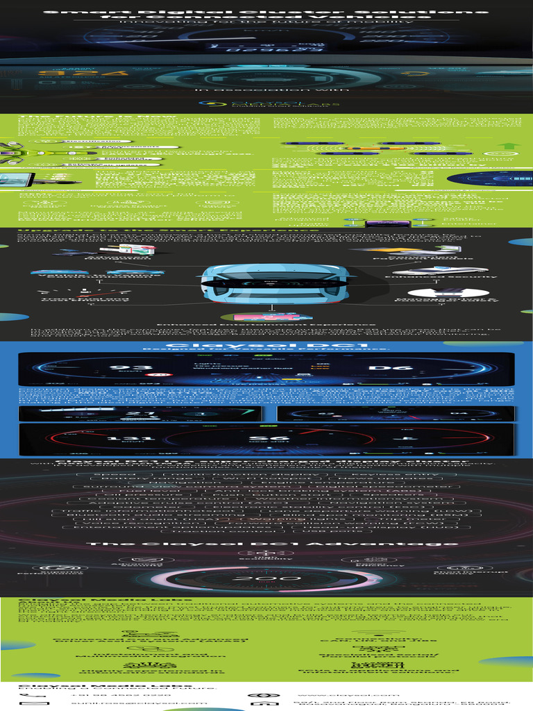 Claysol - Automotive - Digital Cluster - Brochure - Aug2023 | PDF