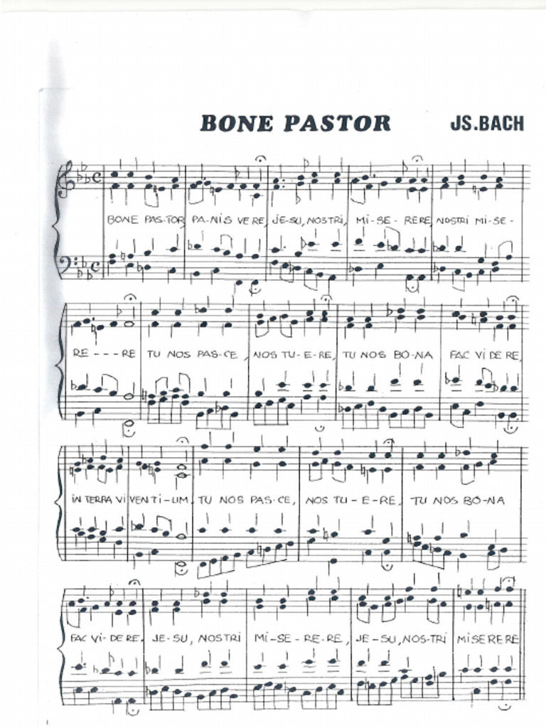 Bone Pastor - Jean-Sébastien Bach - Original | PDF