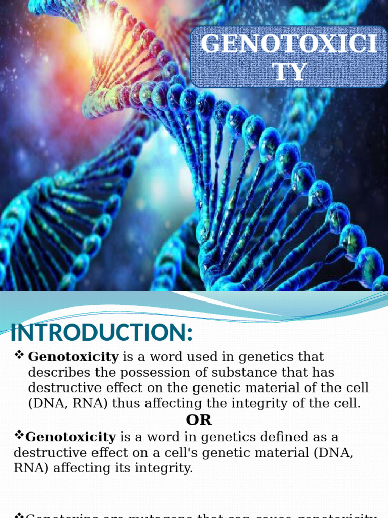 Geno Toxicity | PDF