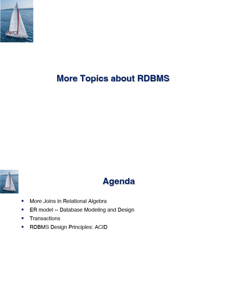 Lec3-2.more Topics About RDBMS | PDF