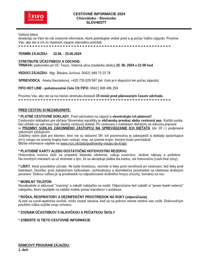 Cestovne Informacie SLOV403TT (1) 2 | PDF