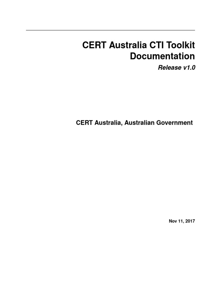Cti Toolkit Readthedocs Io en Latest | PDF