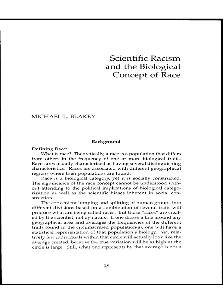 Scientific Racism | PDF
