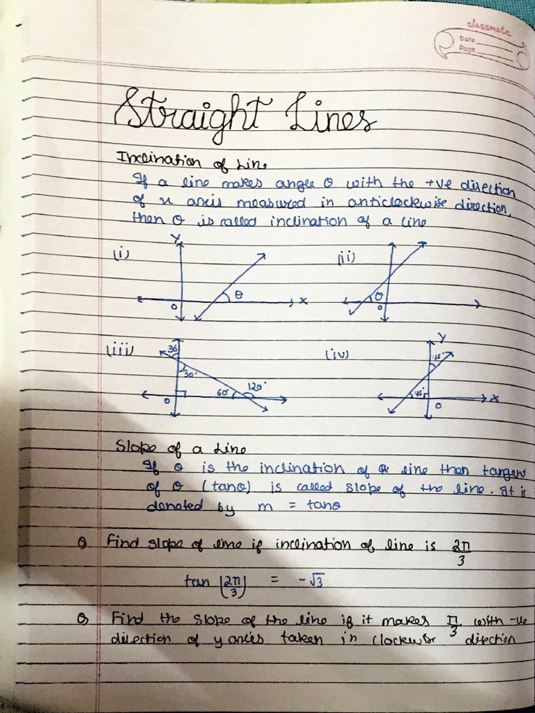 Straight Lines | PDF