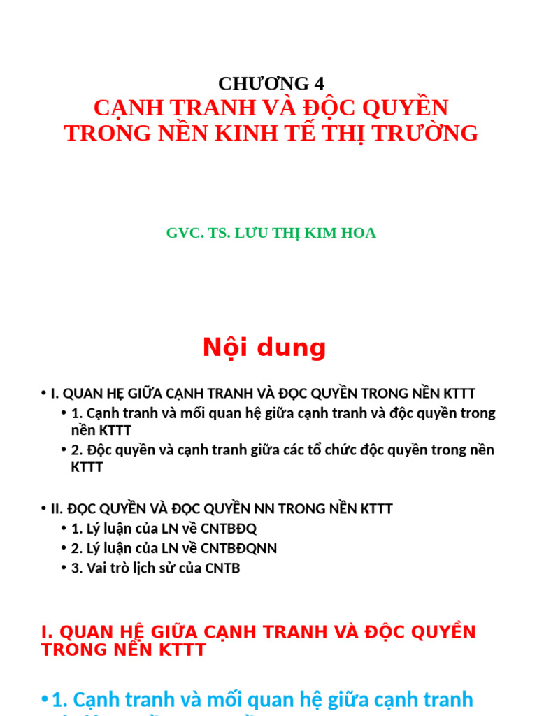 KTCT-TÓM TẮT BÀI GIẢNG Chương 4-TS. Lưu Thị Kim Hoa-gửi lớp | PDF