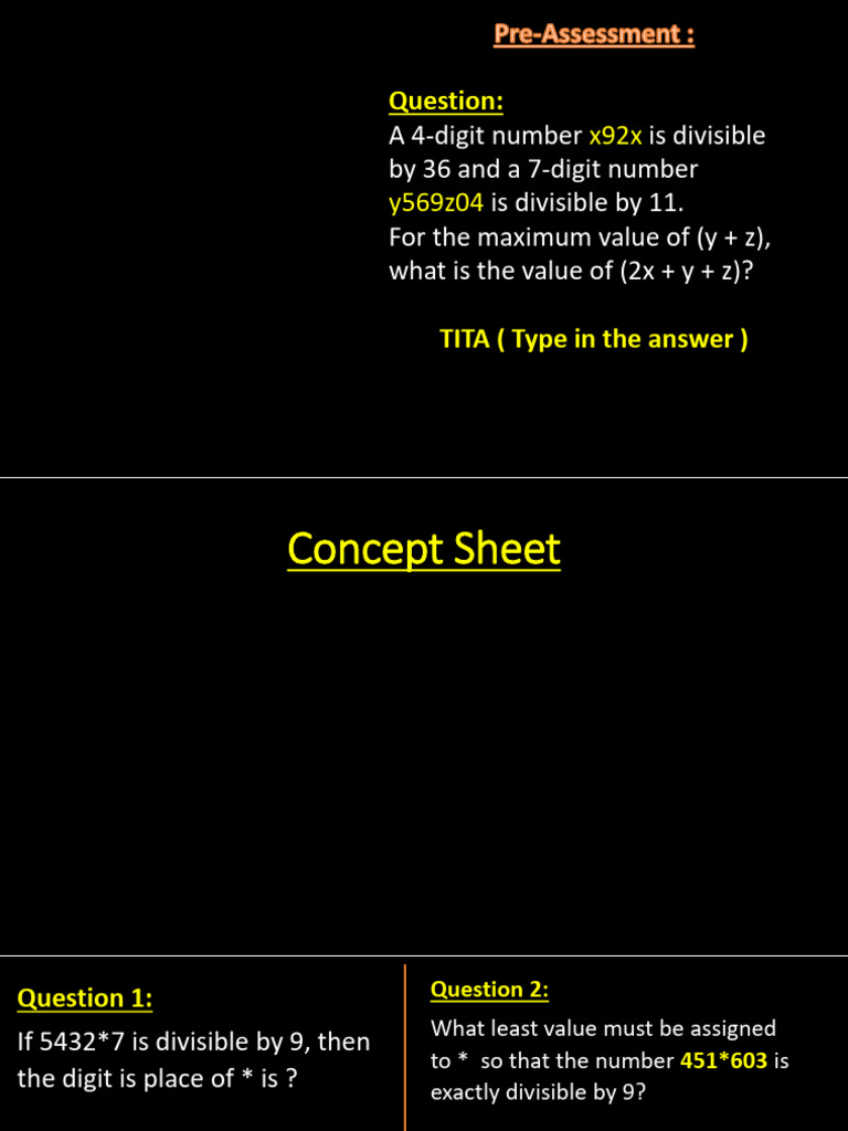 Live Class Divisibility and Installments | PDF
