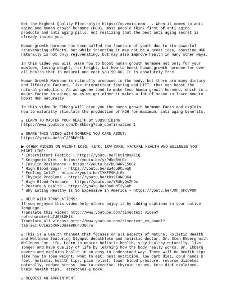 12 Amazing Ways To Boost Human Growth Hormone HGH (Natural Anti-Aging W ...