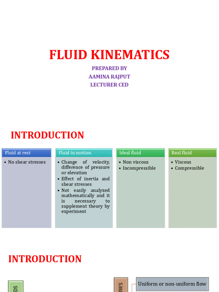 Lec-7 Fluid Kinematics | PDF