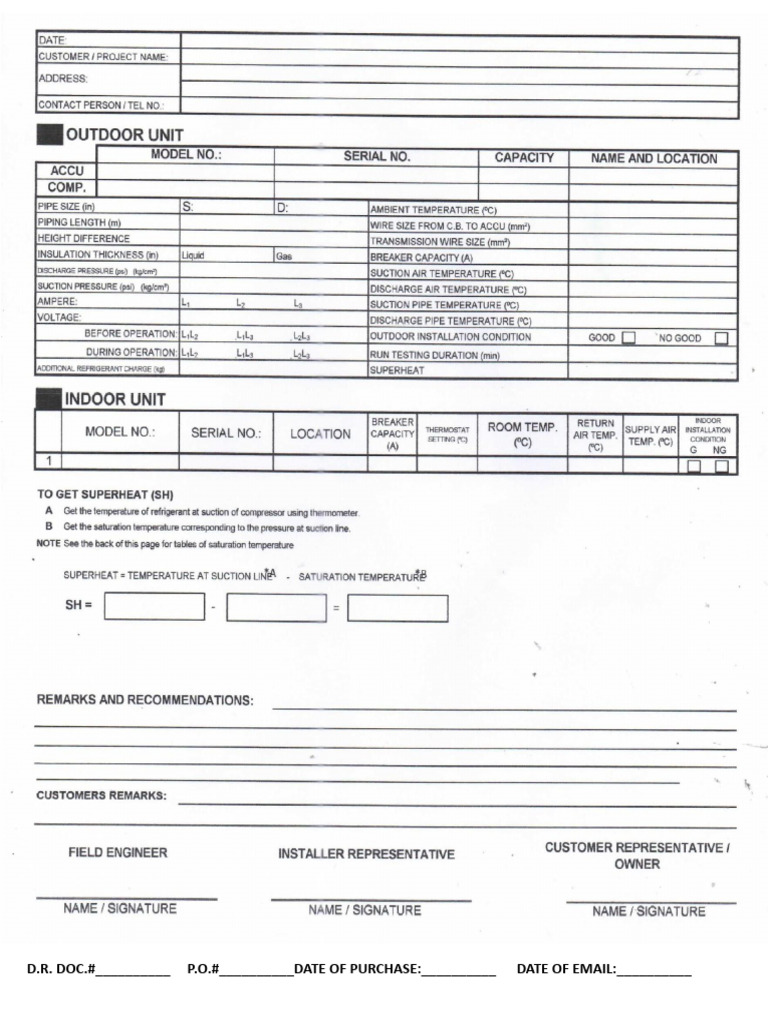 DAIKIN START UP | PDF