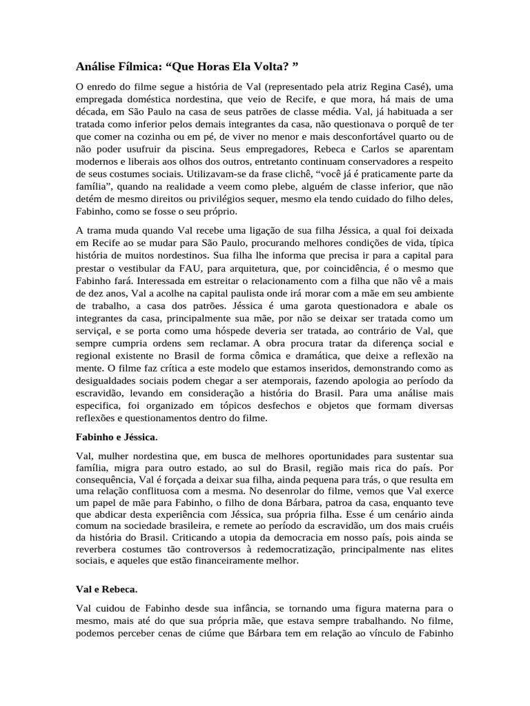 Análise Fílmica | PDF