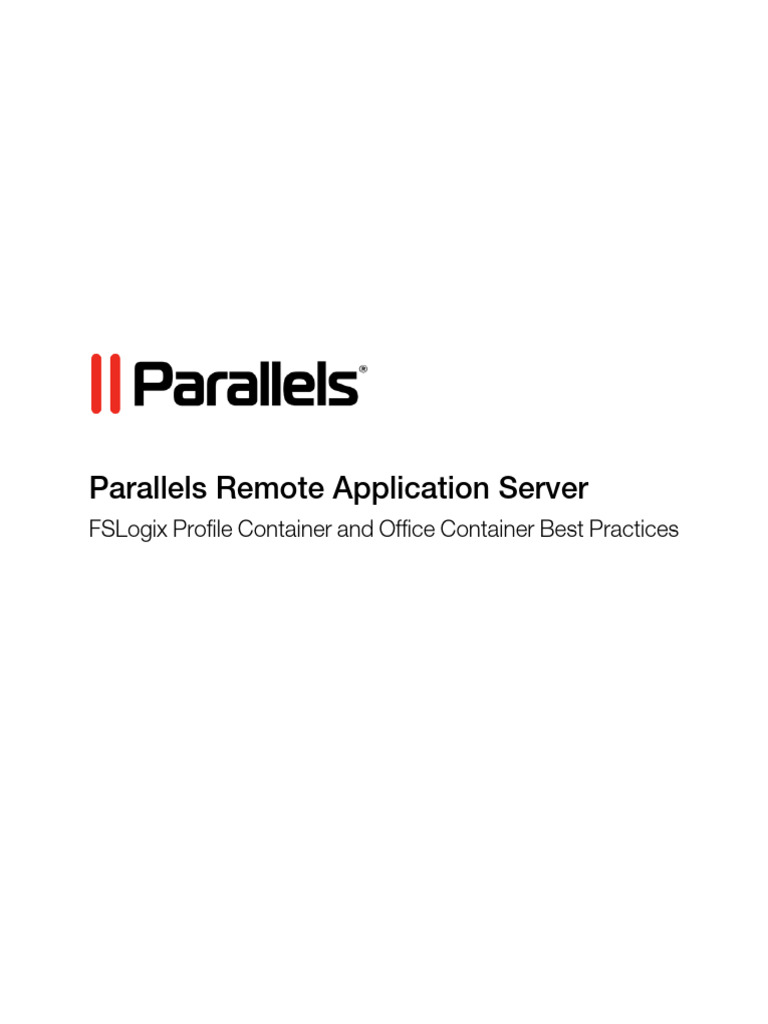 FSLogix Profile Container and Office Container Best Practices | PDF | Computer File | Cache ...