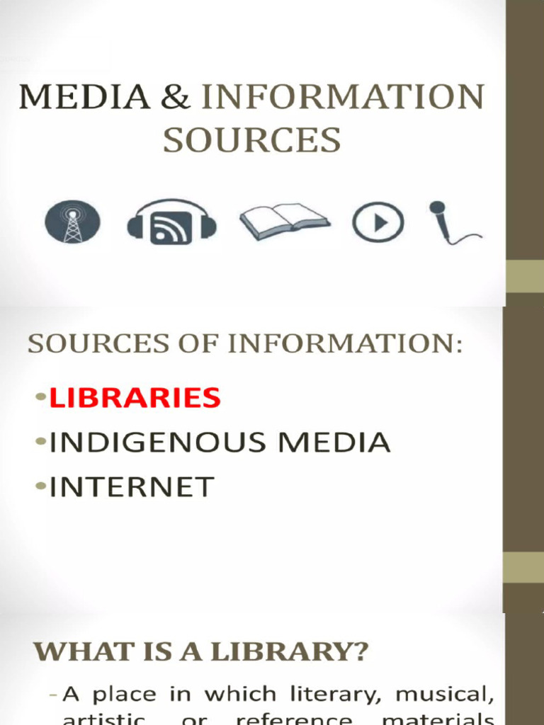 Media and Information Souces Part 2 | PDF