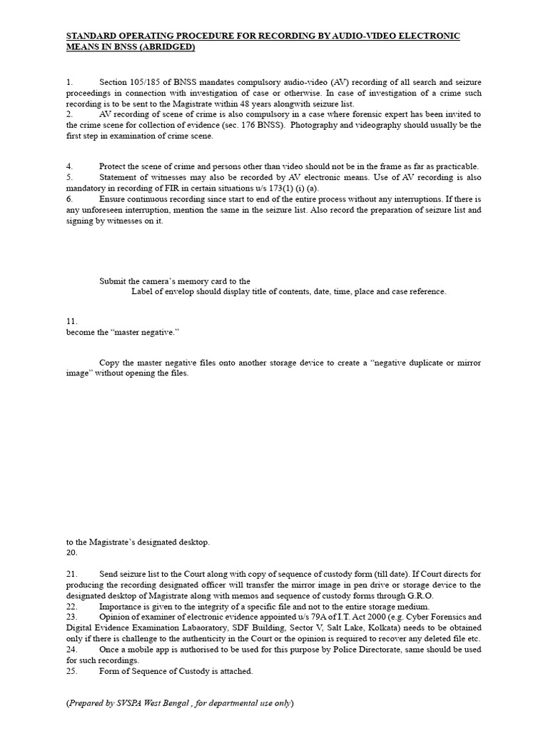 Standard Operating Procedure | PDF | Computer File | Computer Data Storage