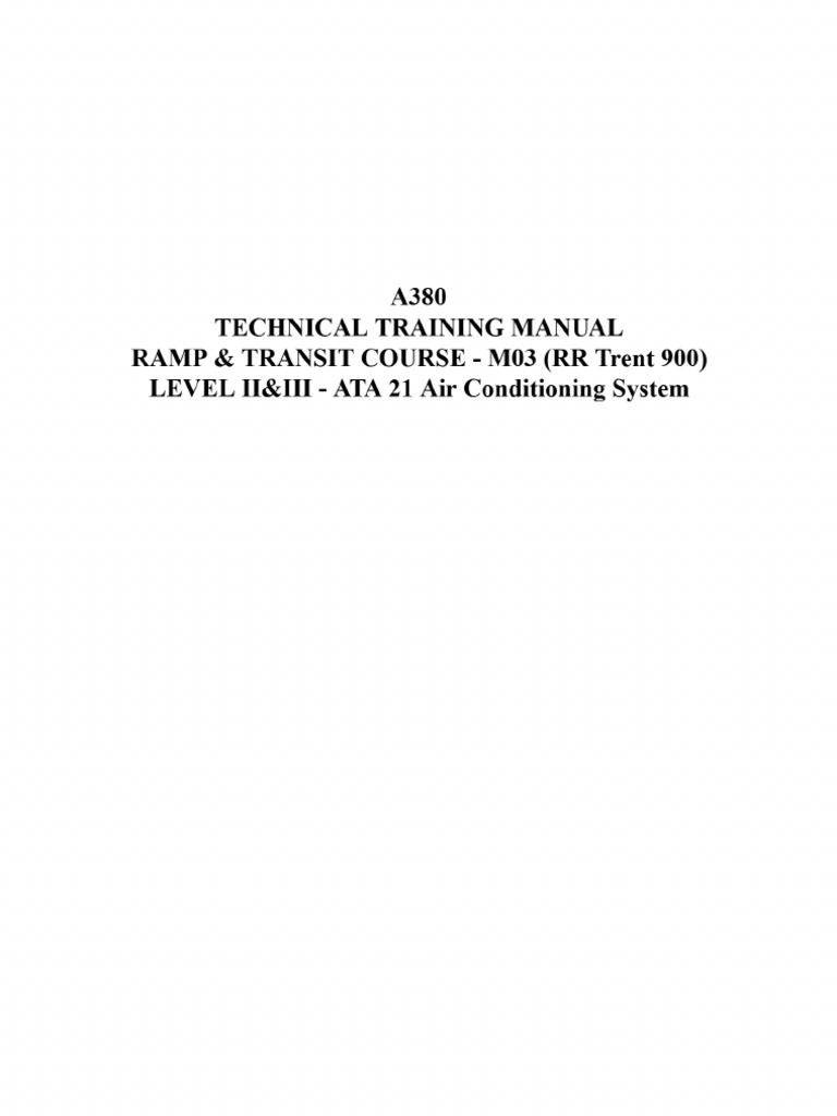 LEVEL II&III - ATA 21 Air Conditioning System | PDF