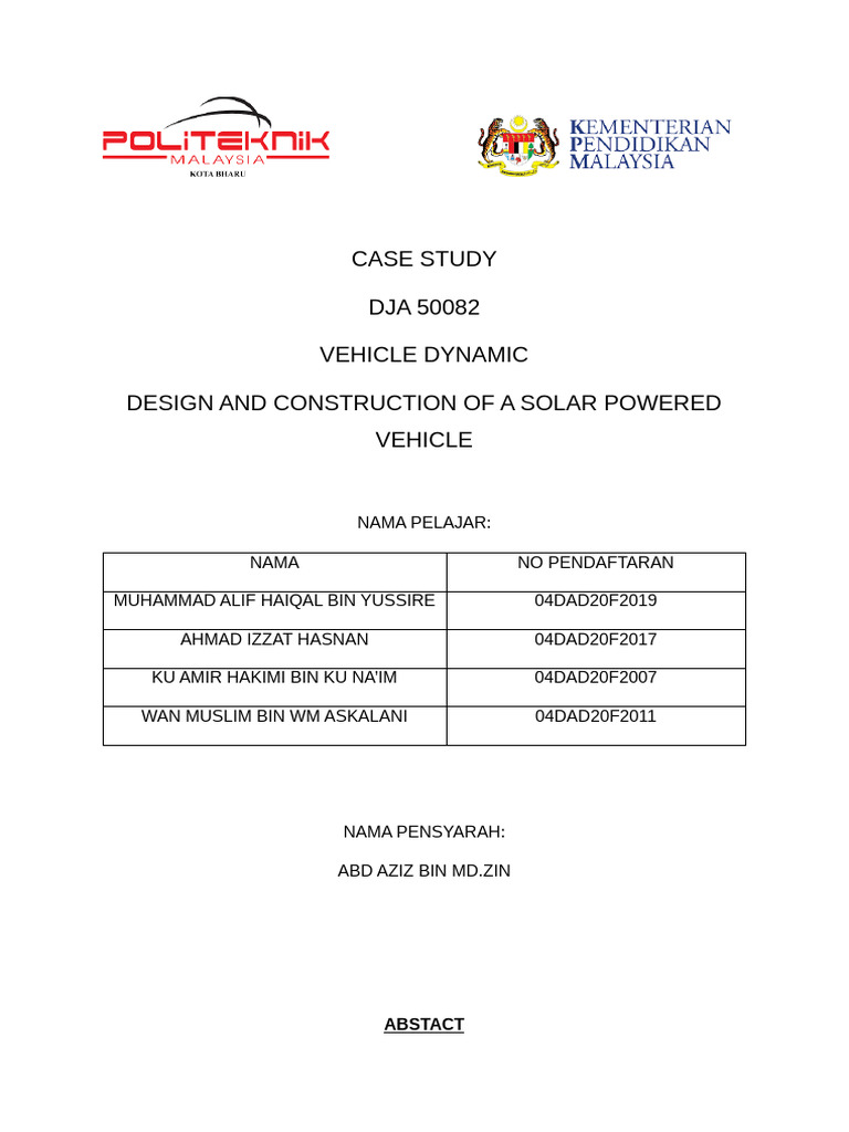 Case Study (Solar) | PDF