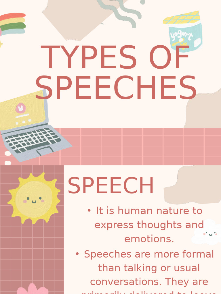 Lesson 6 0c Typs of Speeches | PDF