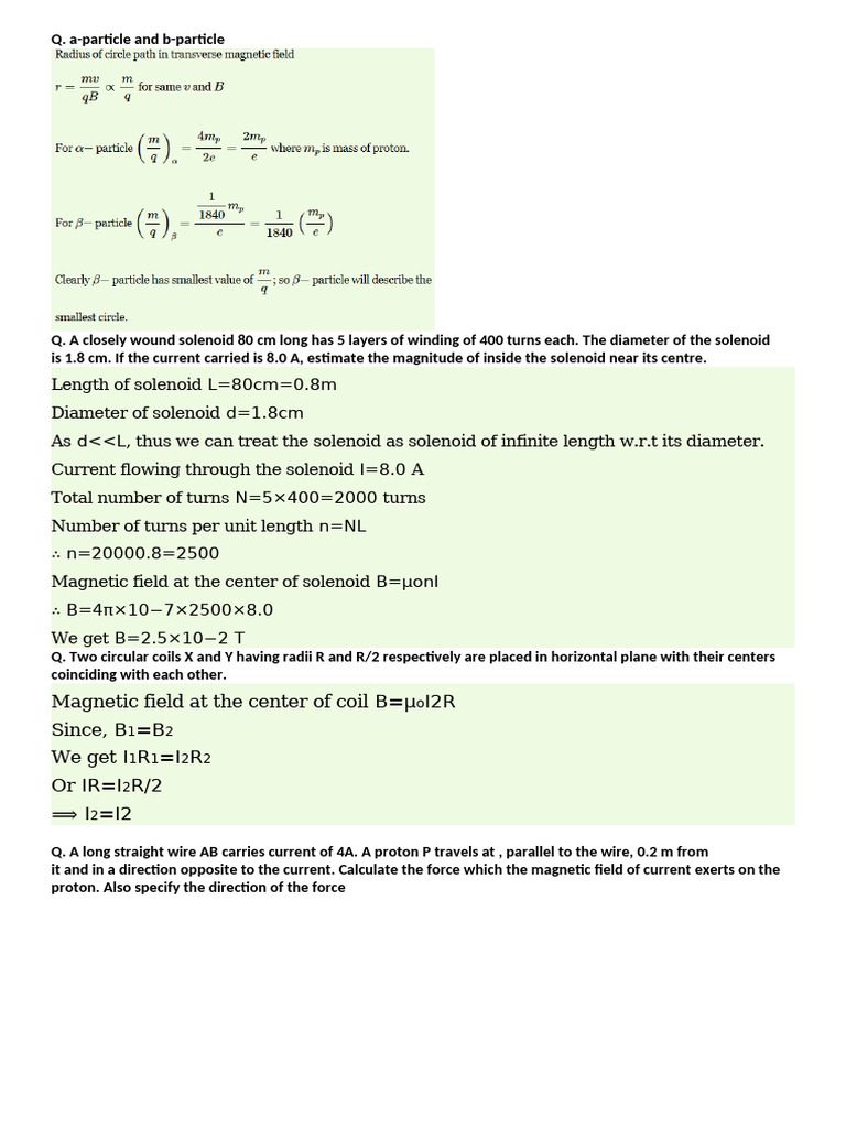 Physics Imp Question | PDF