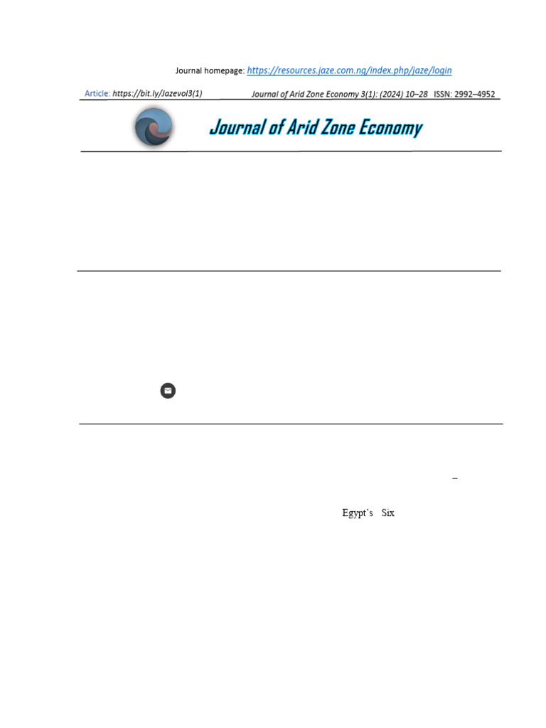 10 - 28 Adedeji Et Al. (2024) Vol. 3 Issue 1 | PDF