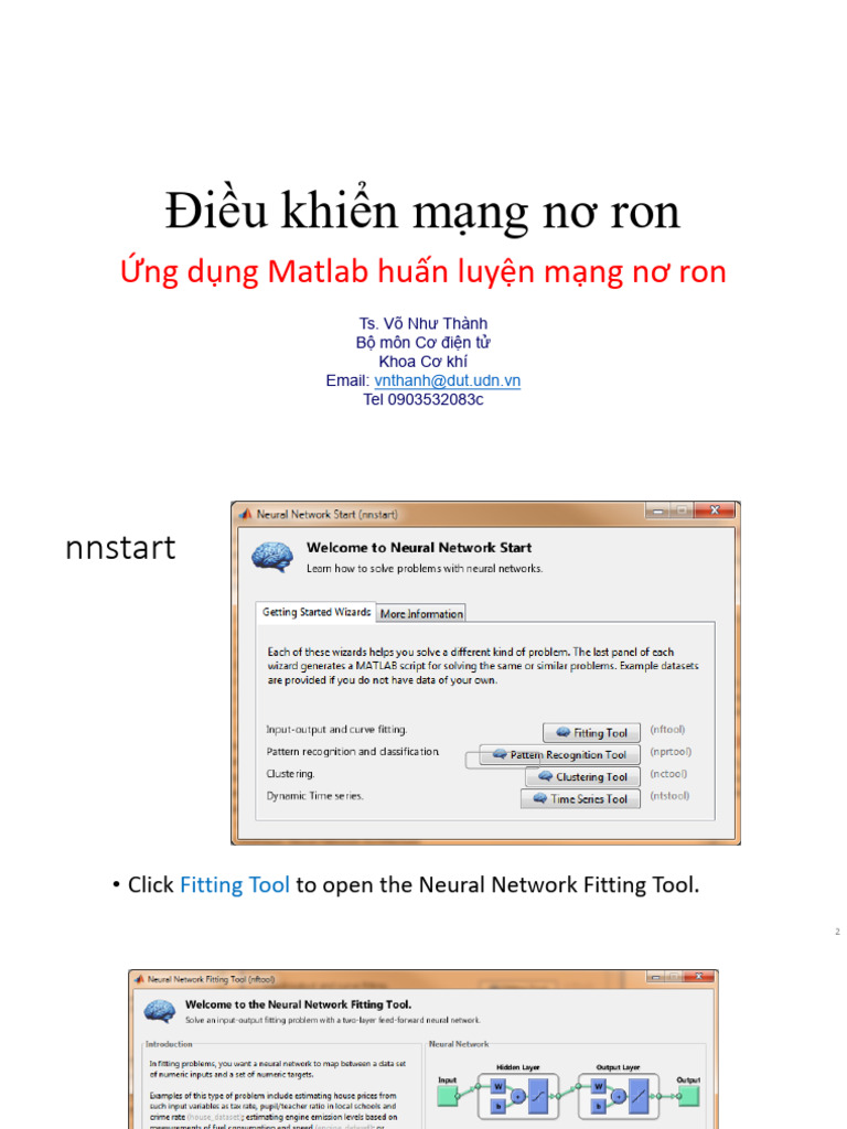 chapter 7 Ứng dụng Matlab huấn luyện mạng nơ ron | PDF