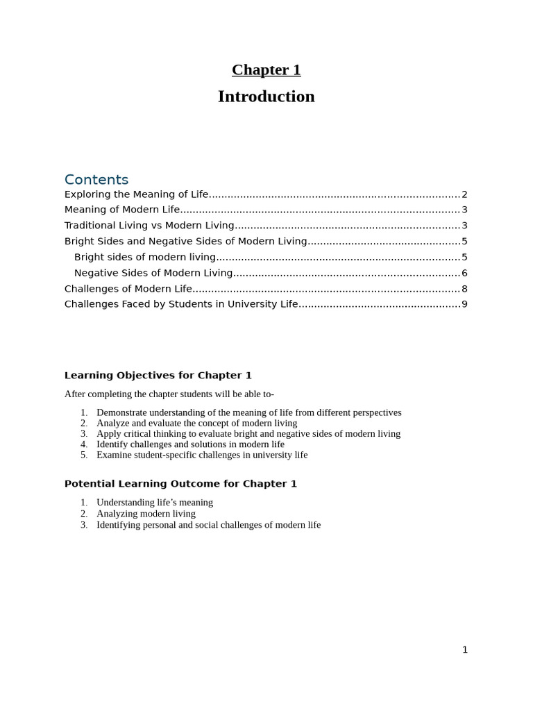 Handnote - Chapter 1 | PDF