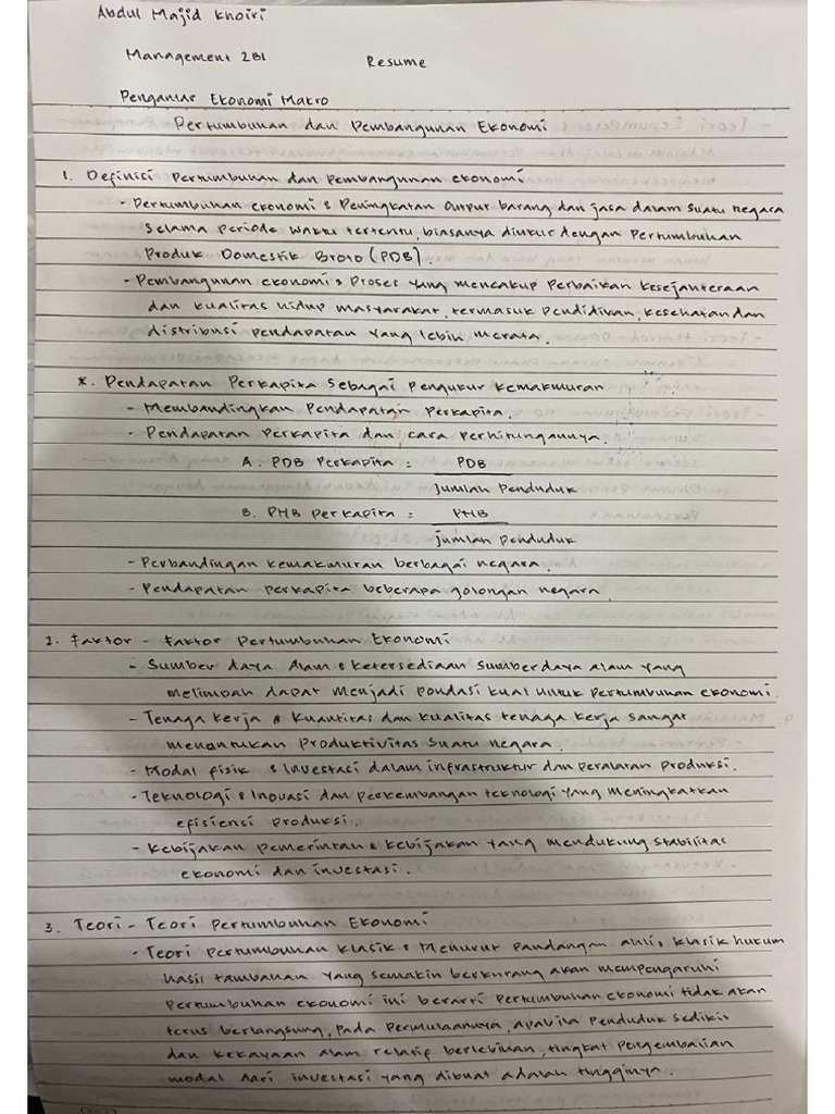 Resume Ekonomi Makro | PDF