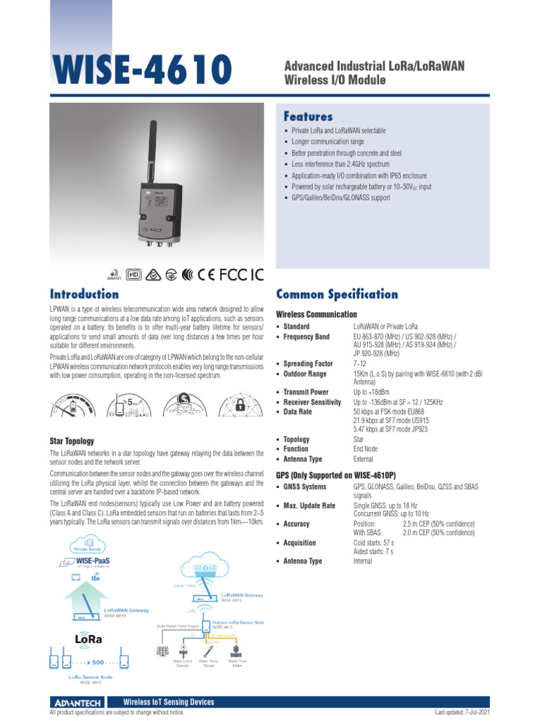 Wise-4610 DS (070721) 20210707172302 | PDF