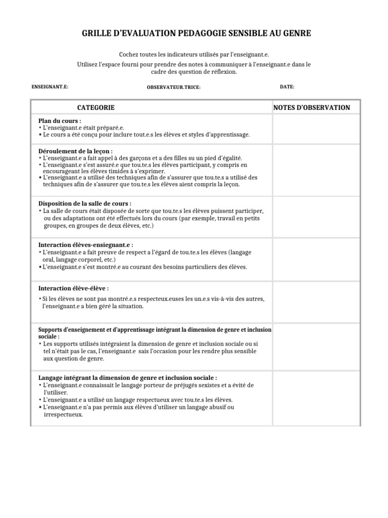 Grille d'Evaluation Gis | PDF