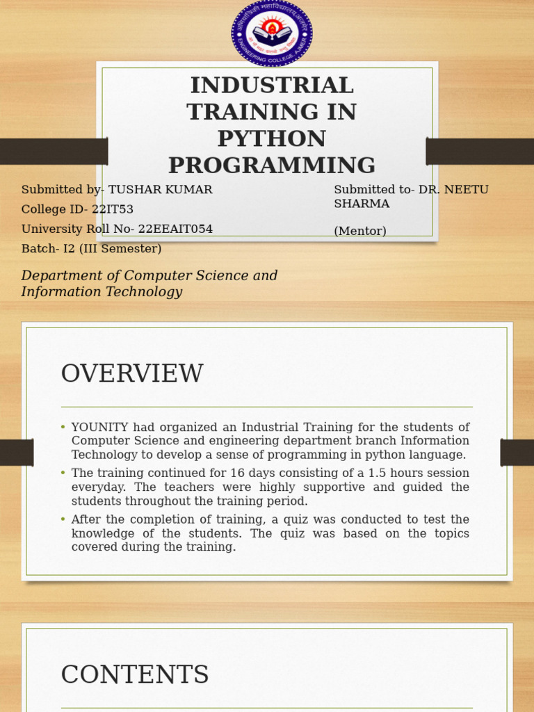 My Presentation ITP | PDF