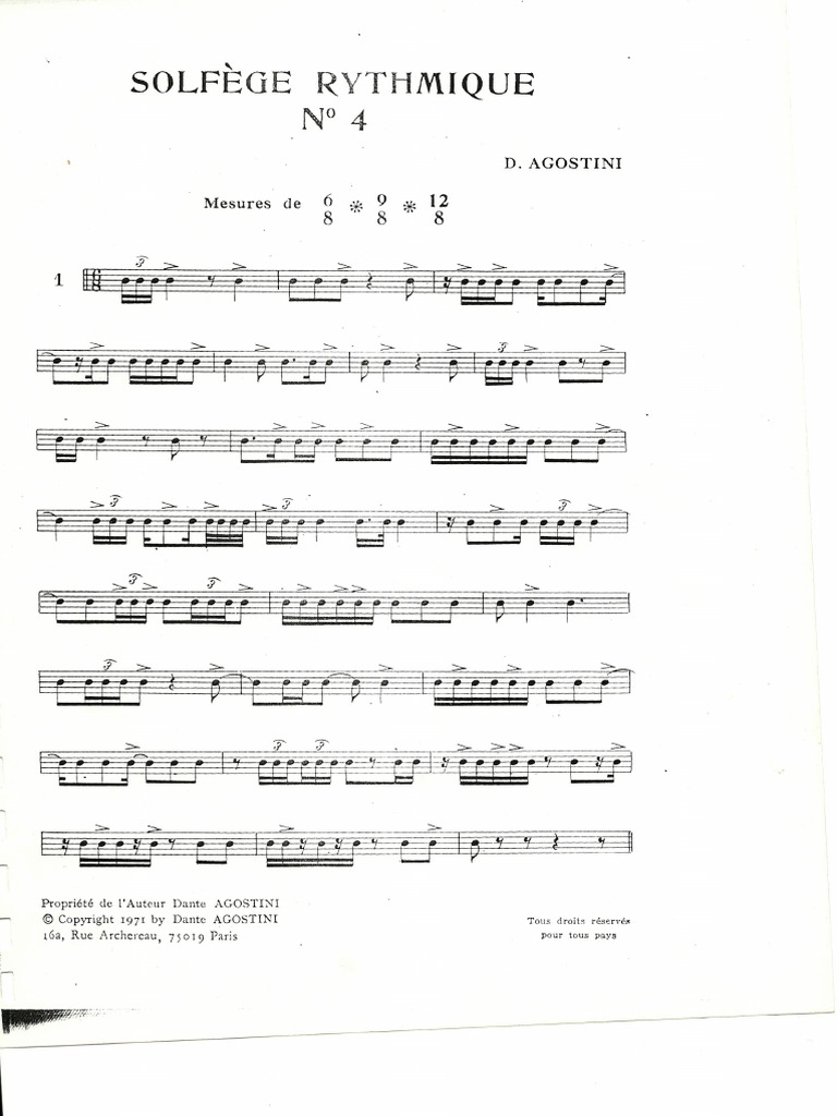 Solfeo Ritmico 4 | PDF