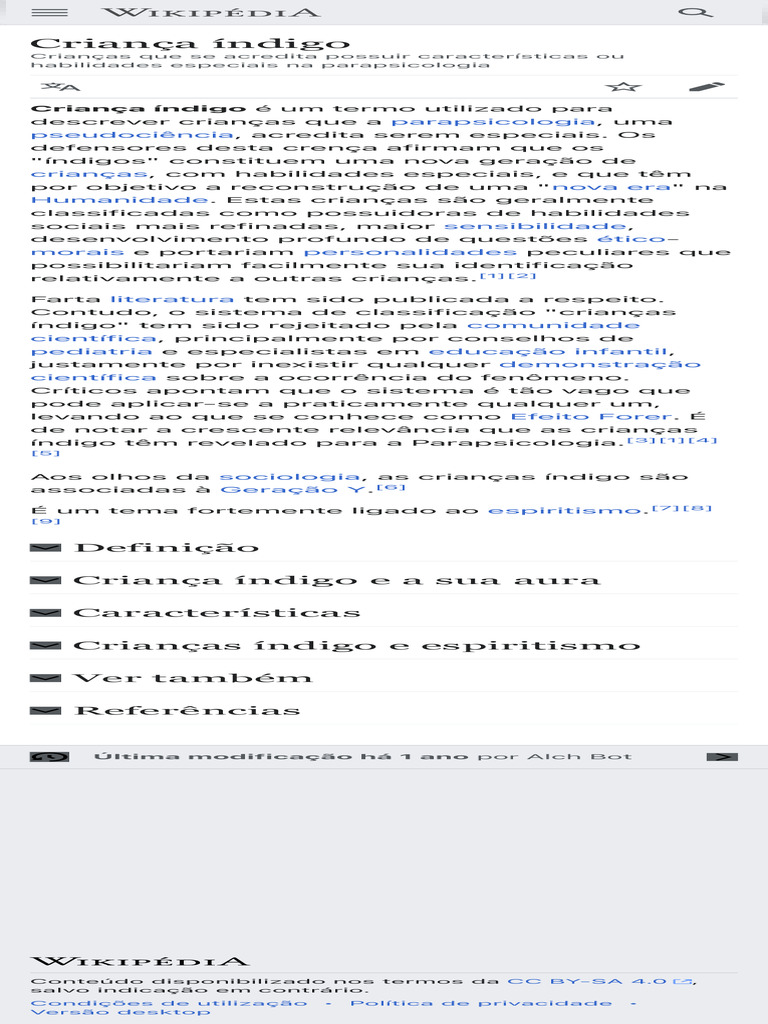 Criança Índigo - Wikipédia, A Enciclopédia Livre | PDF