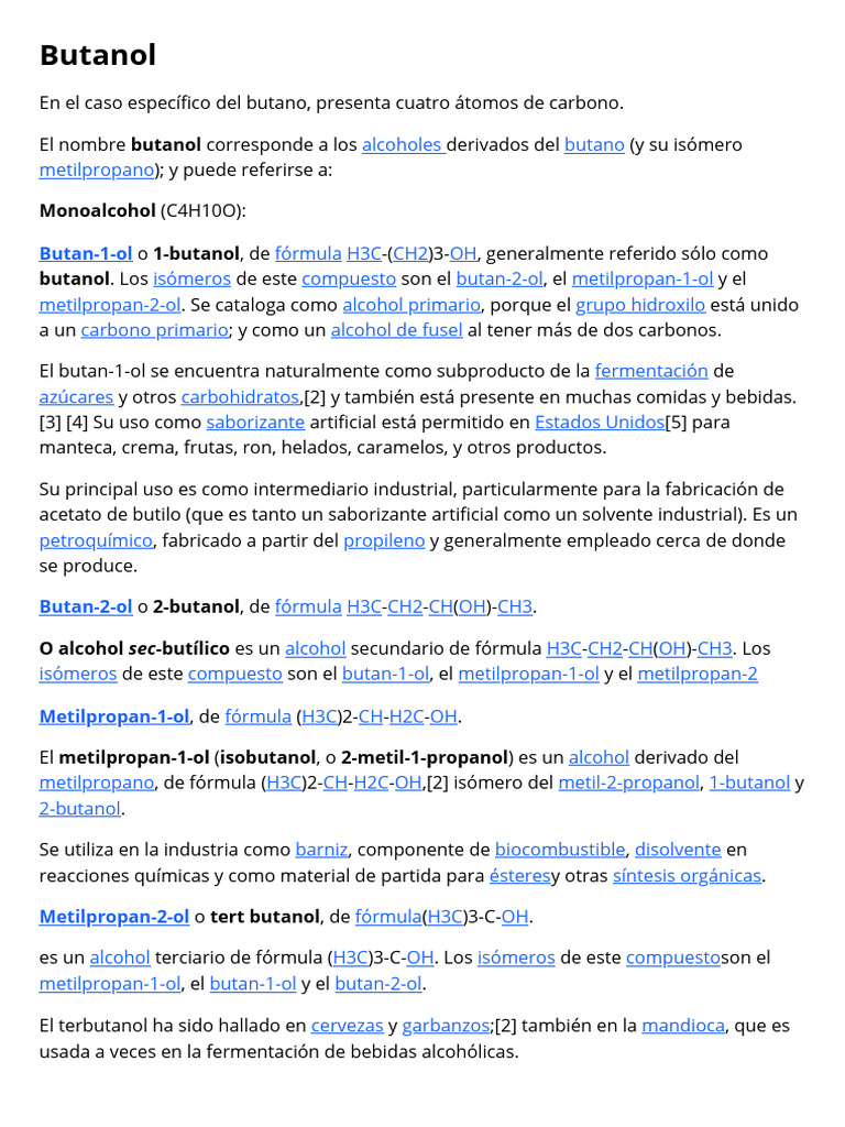 Butanol PDF | PDF
