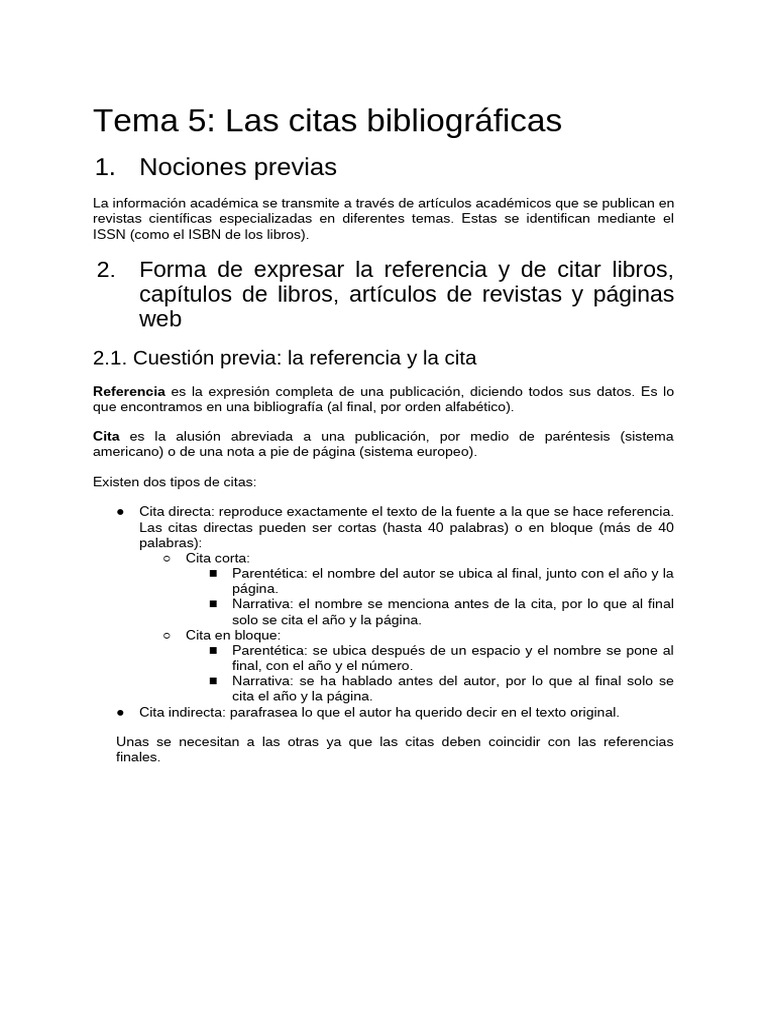 Com. y Gest. de La Info. Tema 5 | PDF
