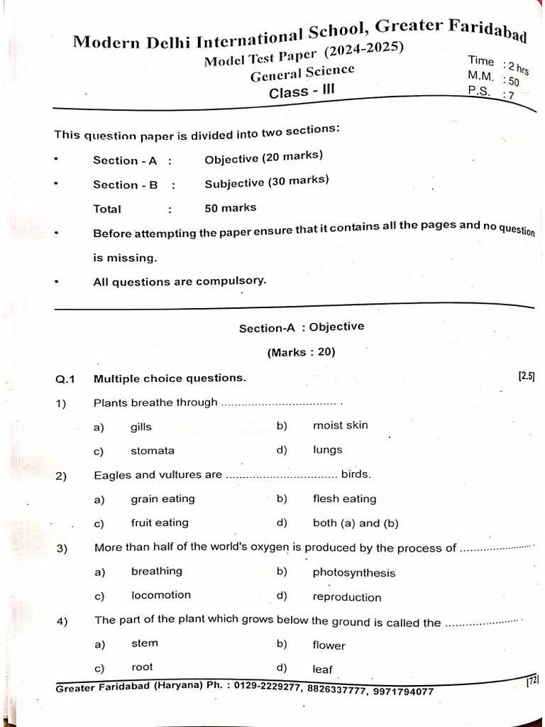 CBSE Class-3 Science | PDF