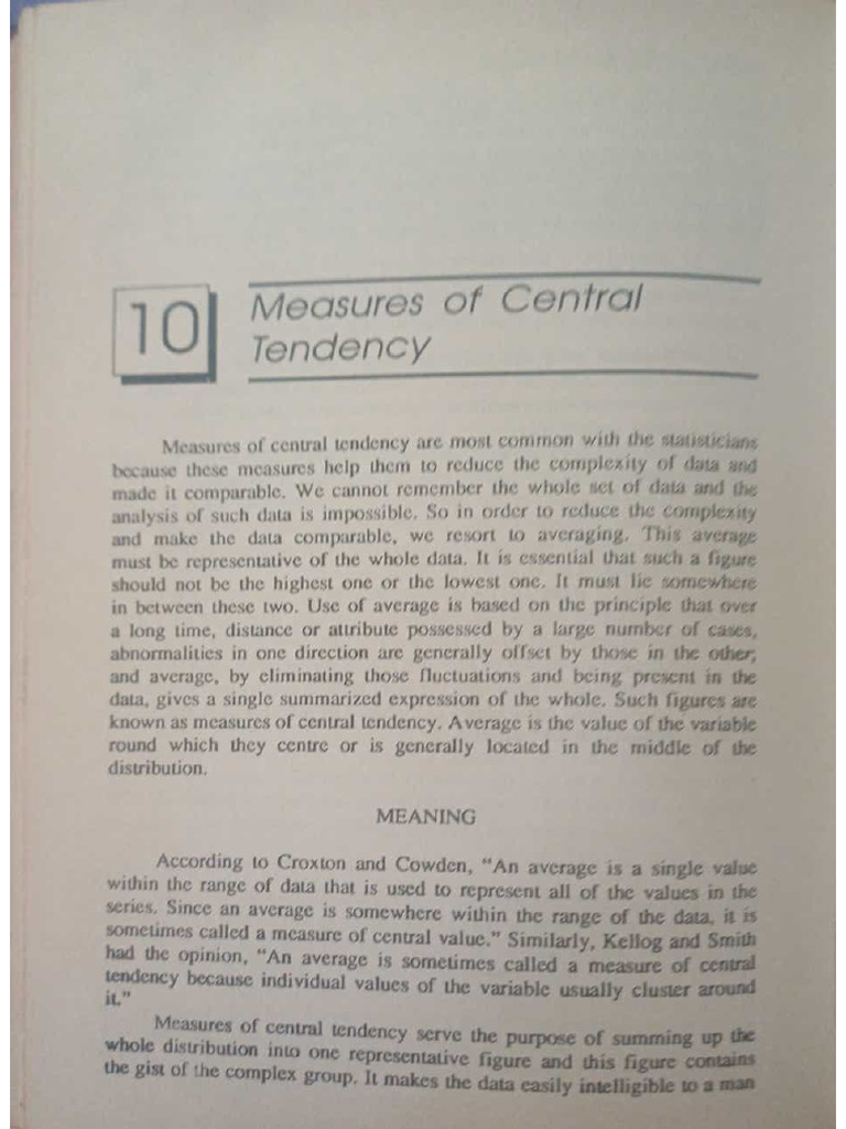 S.P.gupta Chapt-10 Central Tendency | PDF