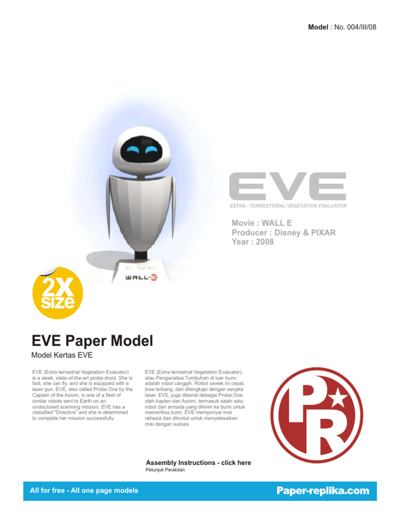 EVE Paper Model Assembly Guide | PDF