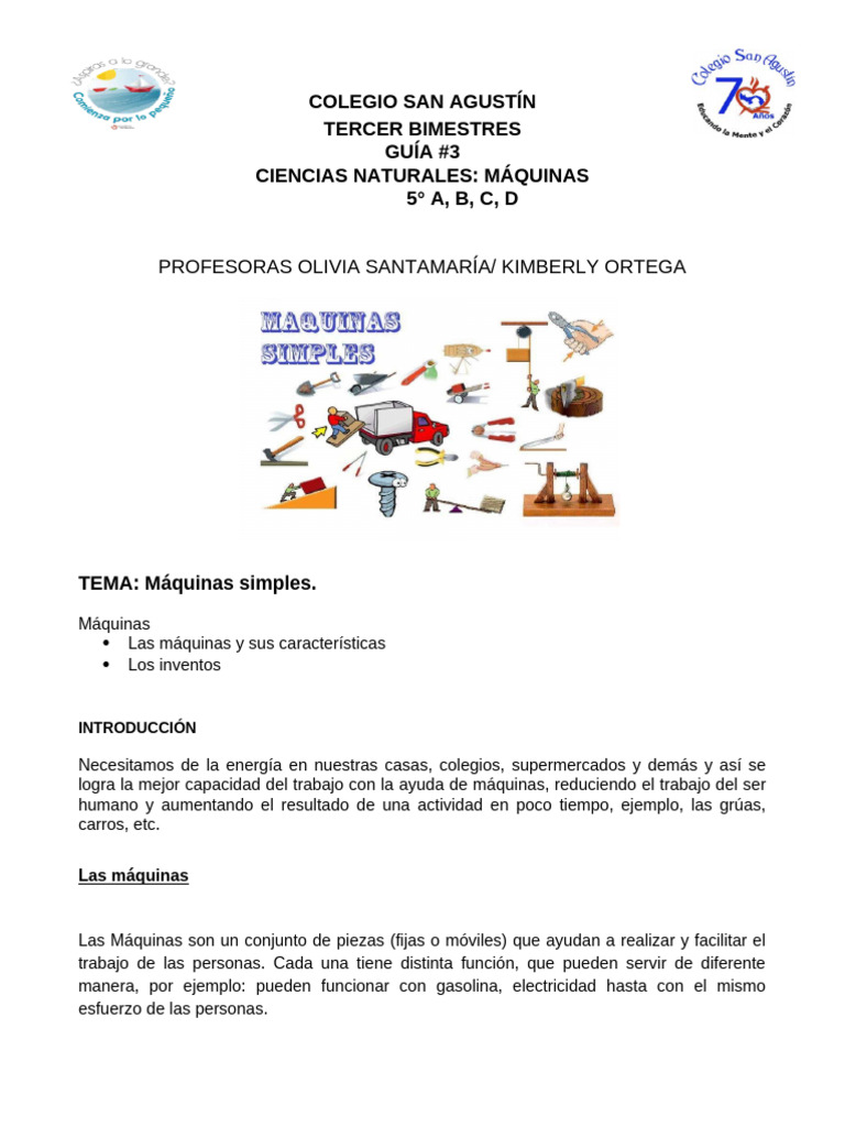 Guia3 Maquinas Simples | PDF