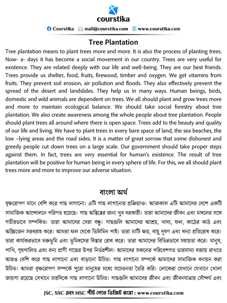 Tree Plantation | PDF
