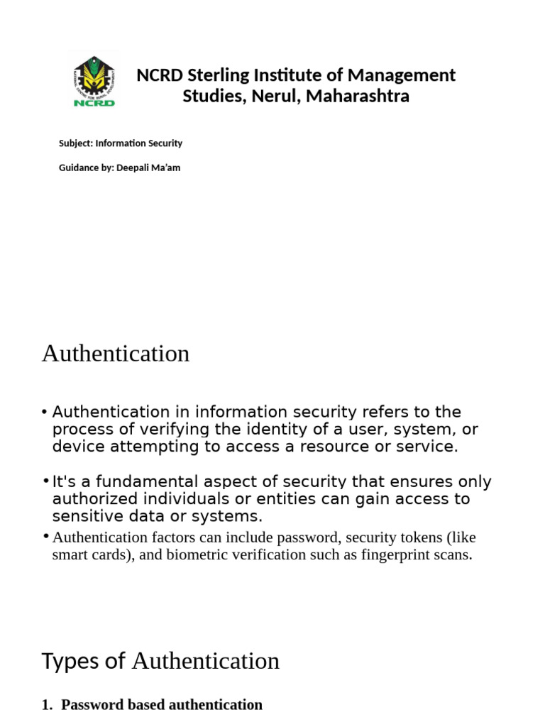 NCRD Sterling Institute of Management Studies, Nerul, Maharashtra | PDF