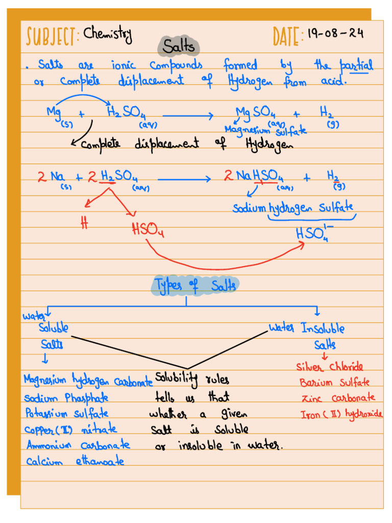 Salts 3 | PDF | Salt (Chemistry) | Precipitation (Chemistry)