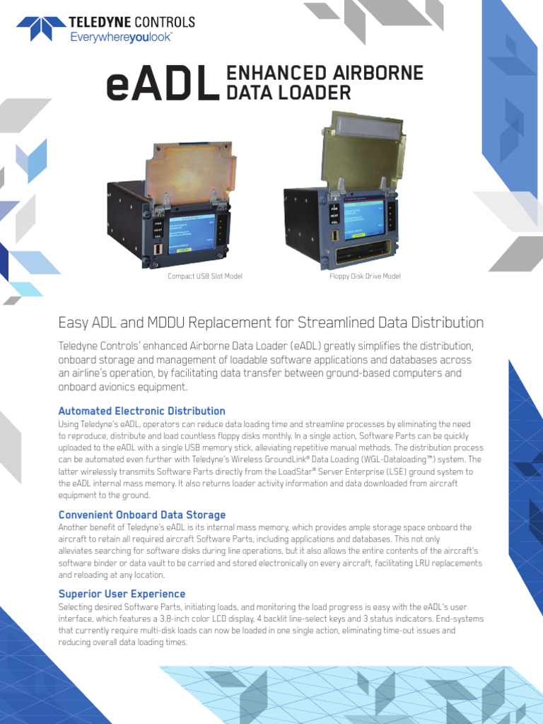 Enhanced Airborne Data Loader: Easy ADL and MDDU Replacement For Streamlined Data Distribution | PDF