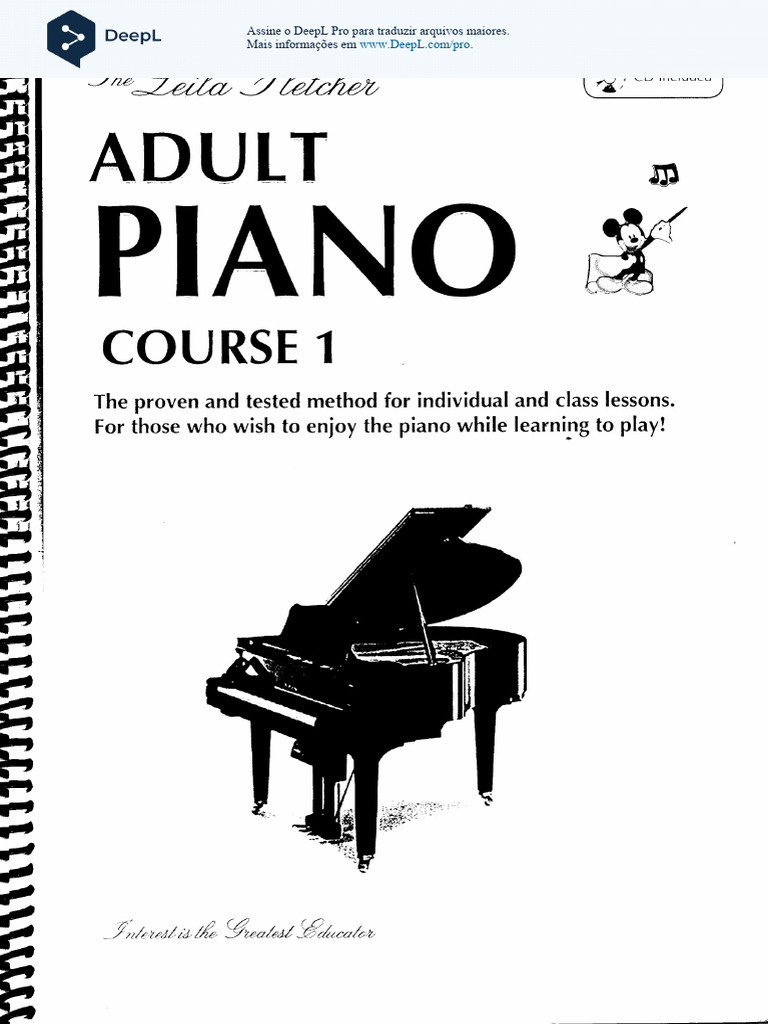 Fletcher Adult Piano Course 1 PTBR | PDF