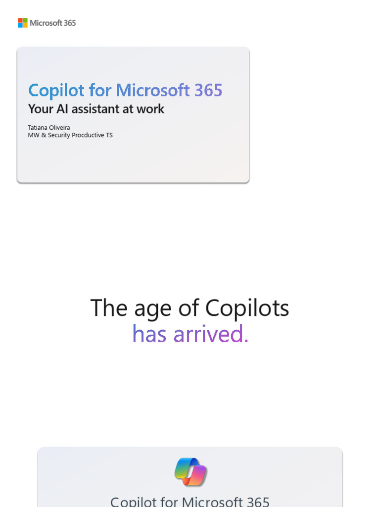 Copilot for Microsoft 365 pitch deck-17Jan-24 | PDF