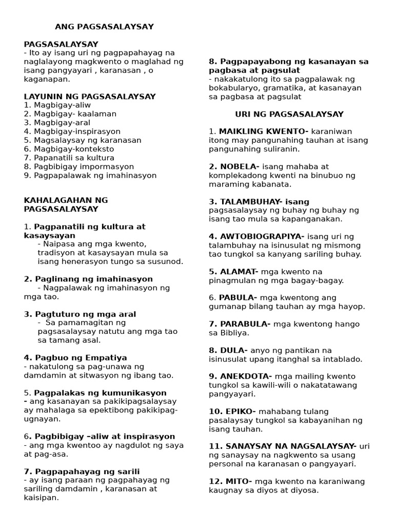 Pasalaysay-Kahuluga | PDF