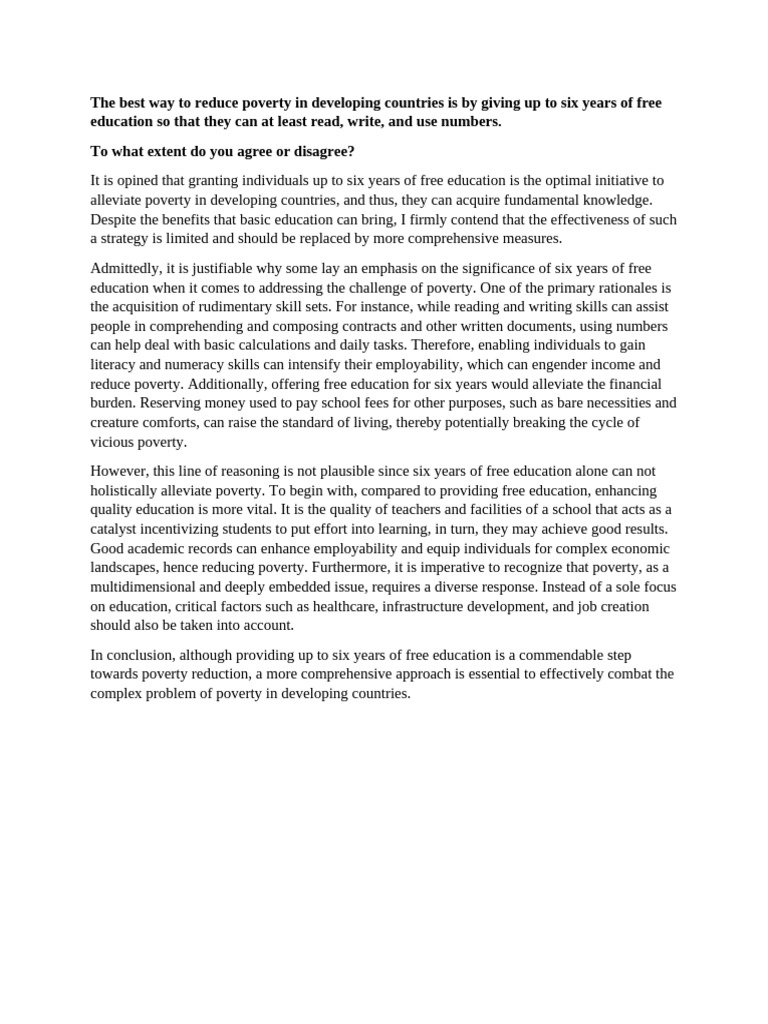 WT2 6 Years Free Education | PDF