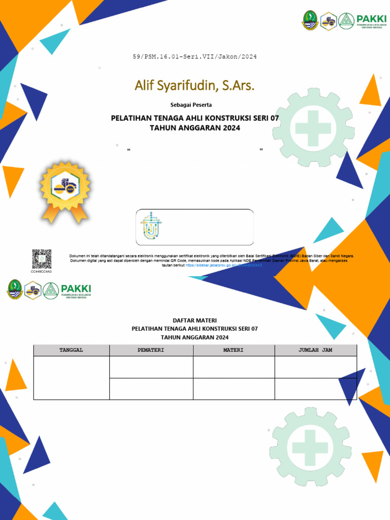 PTAK Seri 07 - Alif Syarifudin, S - Ars | PDF