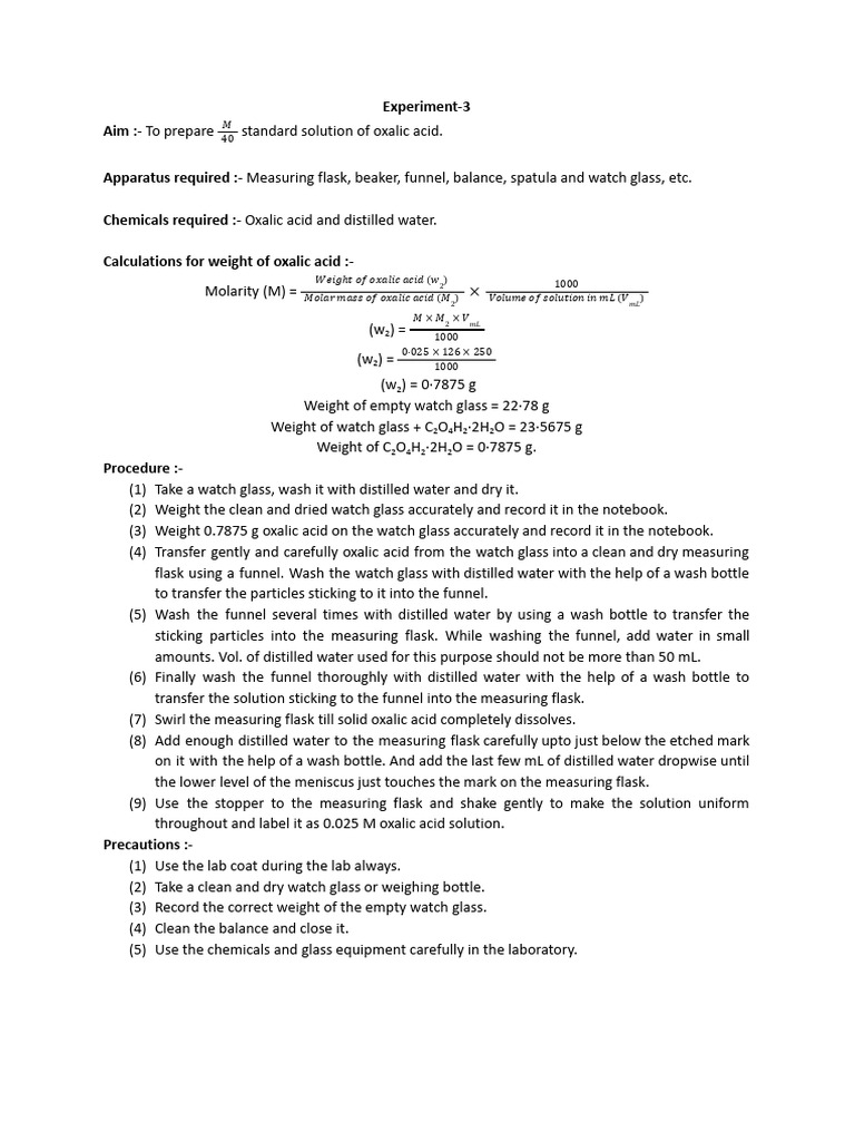 Experiment-3 (XI) - 1 | PDF