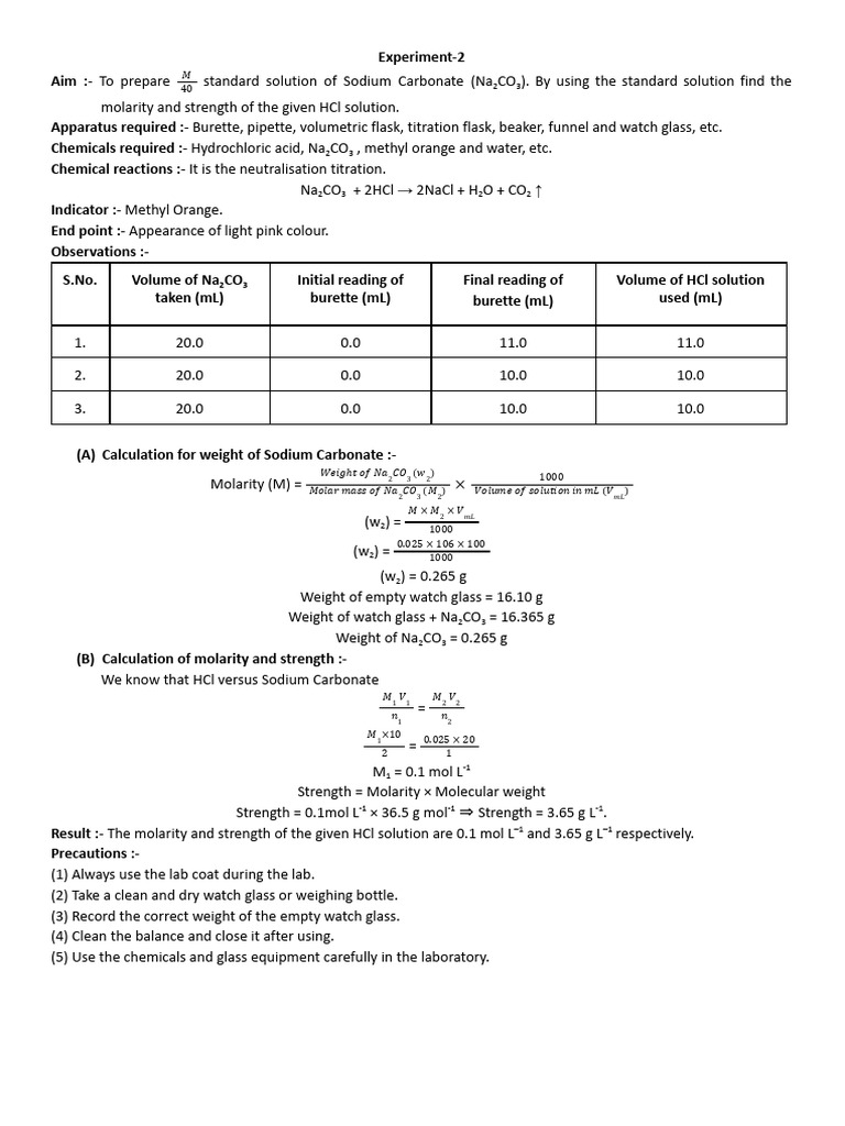 Experiment-2. (XI) - 1 | PDF