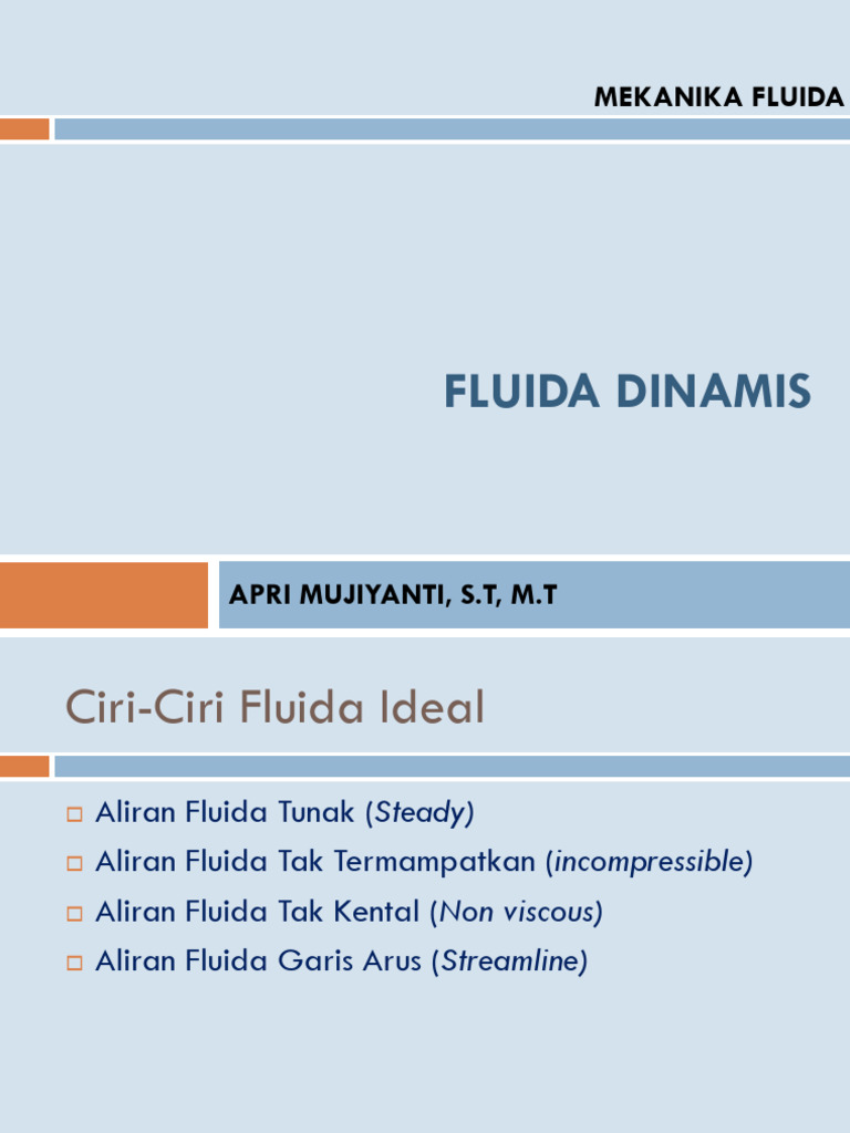 Fluida Dinamis | PDF